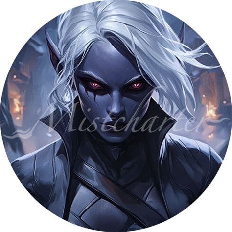 Drow Game Tokens For Vtt And Ttrpg Mistcharter Maps