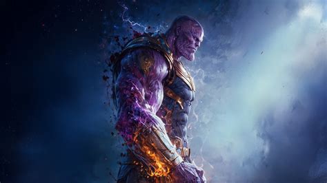 Thanos Strength Behind The Smile Wallpaperhd Superheroes Wallpapers4k