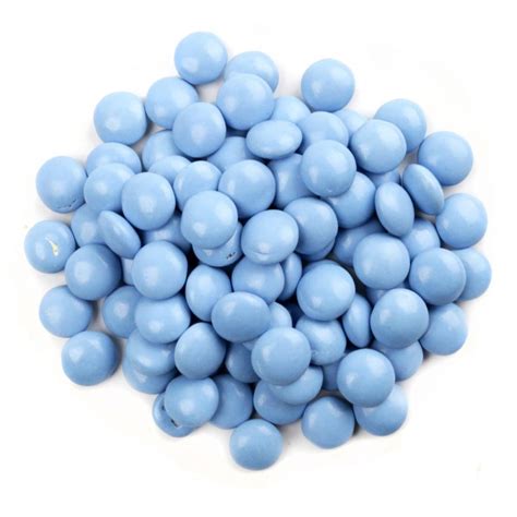 Chocolate Gems Light Blue Bulk Milk Chocolate Candy For Events