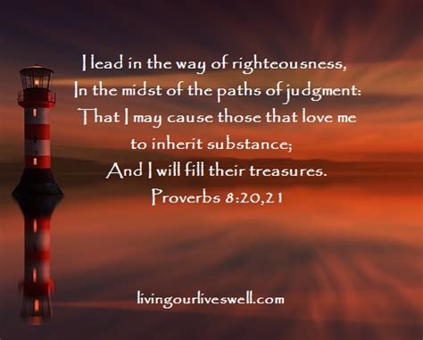 Living Our Lives Well Proverbs 8 Scripture Pictures