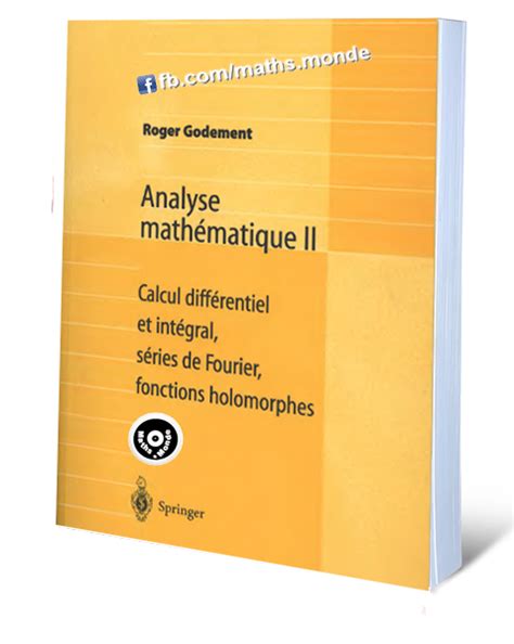 Livre Analyse Mathématique Ii Calcul Différentiel Série De Fourrier