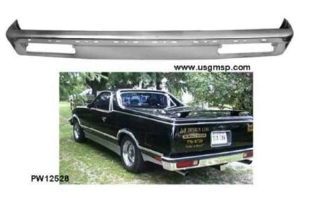 Bumper 1978 87 El Camino Rear Note 2 Pontiworld