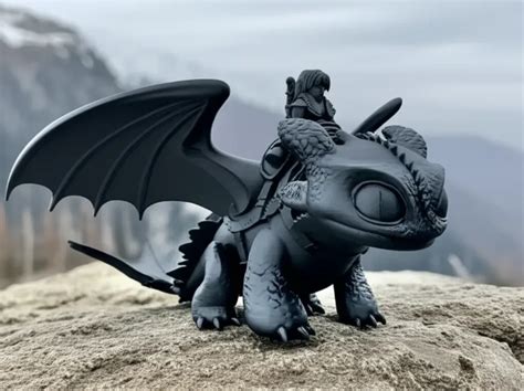 Toothless Dragon And Hiccup By Juganof Makerworld Download Free 3d Models