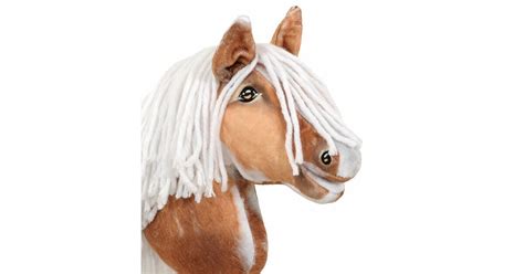 Ló Bottal Super Hobby Horse Premium Tobiano Pej Ló Fehér Sörénnyela4