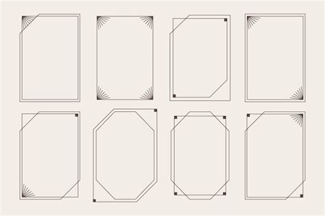 Premium Vector Flat Design Minimalist Linear Frame