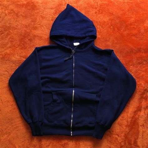 Vintage 70s Essential Zip Up Hoodie Sweater In A Depop