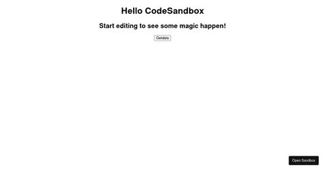 React Codesandbox