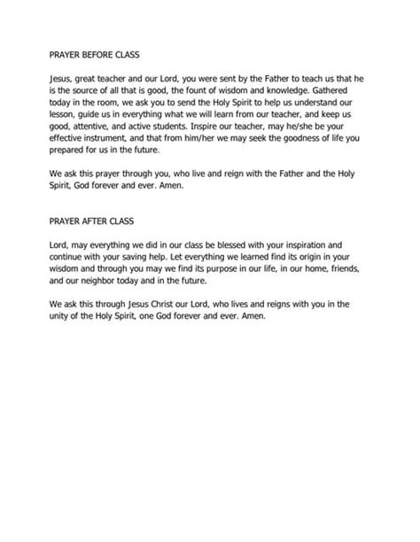 57164301 Prayer Before Class Pdf