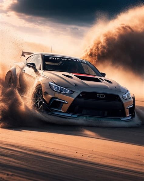 Premium Ai Image Drifting Car