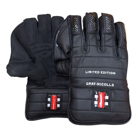 Gray Nicolls Limited Edition Black Wicket Keeping Gloves Total Sports