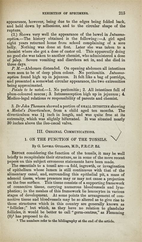 On The Function Of The Tonsils Pmc