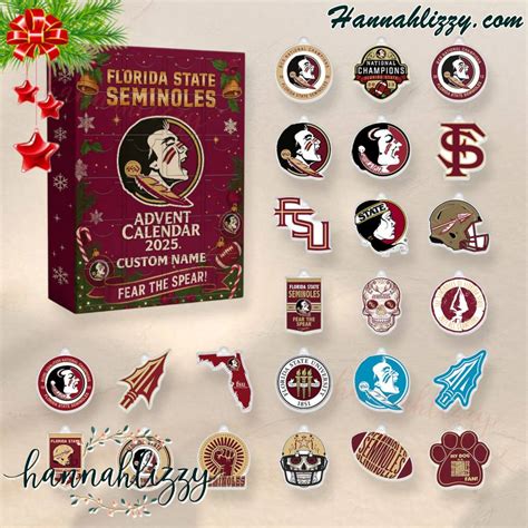 Florida State Seminoles Ncaa Personalized Advent Calendar 2025
