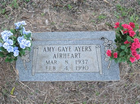 Amy Gaye Ayers Airheart 1937 1990 Find A Grave Memorial
