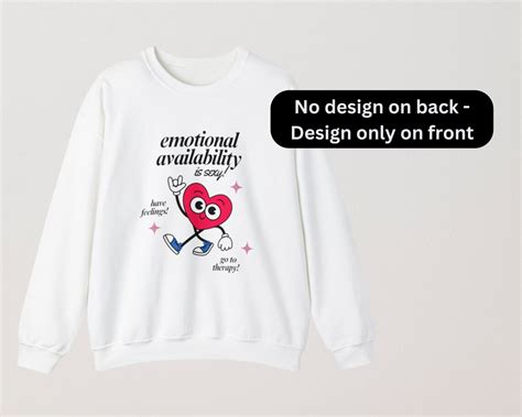 Emotional Availability Is Sexy Cute Retro Trendy Sweatshirt Etsy