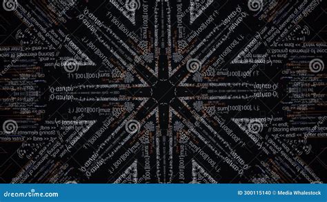 abstract kaleidoscopic formula algebra and computer code animation
