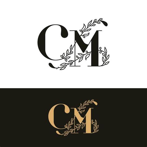 Cm Monogram Vector Art Icons And Graphics For Free Download