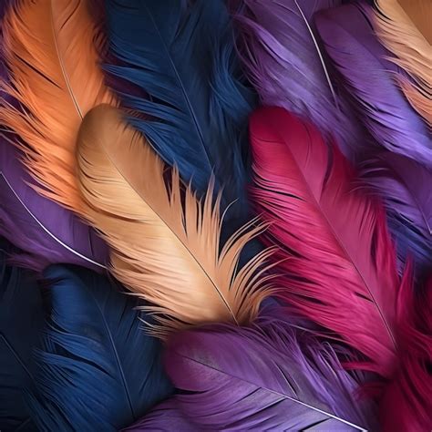 Premium Ai Image Feathers Texture