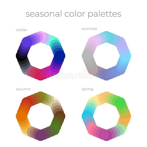 Seasonal Color Analysis Palette With Best Colors For Winter Autumn