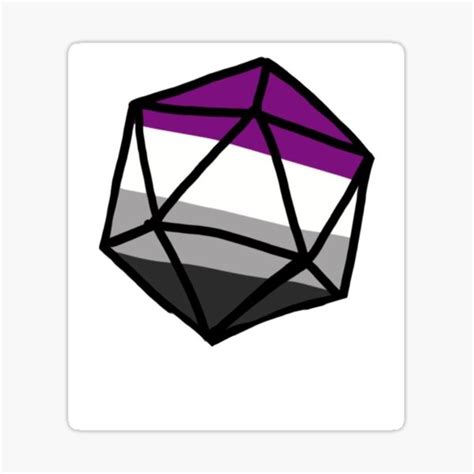 Asexual D20 Sticker For Sale By Statichexa Redbubble