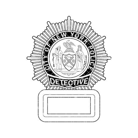 Ny New York Detective Police Badge Replica Movie Props