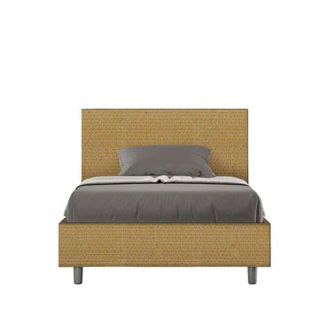 Letto Imbottito 1 Piazza E Mezza 120x190 Cm Tessuto Labirinto Adele