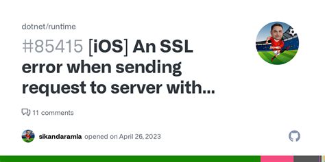 IOS An SSL Error When Sending Request To Server With Self Signed Certificate Issue