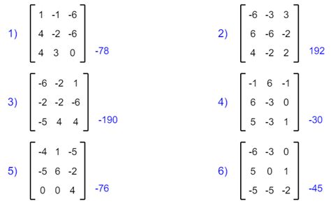 Matriz Determinante 3x3 01 Lista Reforçando De Matemática