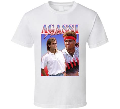 Andre Agassi 90s Style T Shirt Etsy
