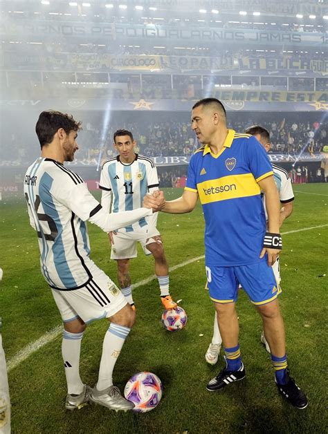 Las Mejores Fotos De La Despedida De Juan Román Riquelme Messi