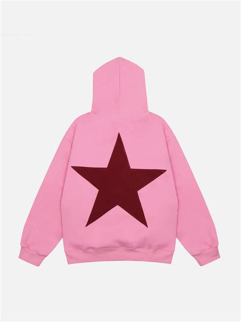 Aelfric Eden Star Print Color Contrast Hoodie Aelfric Eden