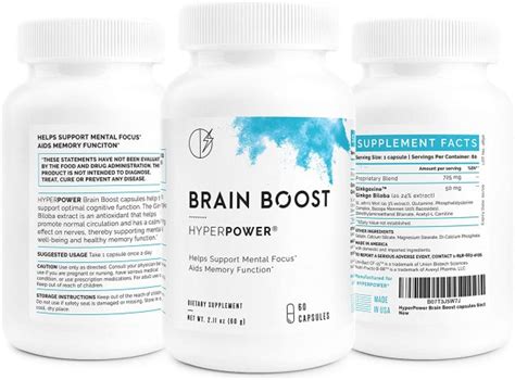 Hyperpower Brain Boost Natural Brain And Memory Enhancer 60 Capsules Zenith Mart