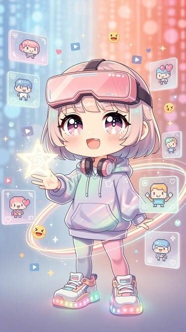 Free Kawaii Computer Nostalgia Image Chibi Kawaii Anime Download