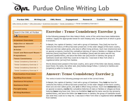 Tense Consistency Exercise 3 Worksheet For 6th 8th Grade Lesson Planet