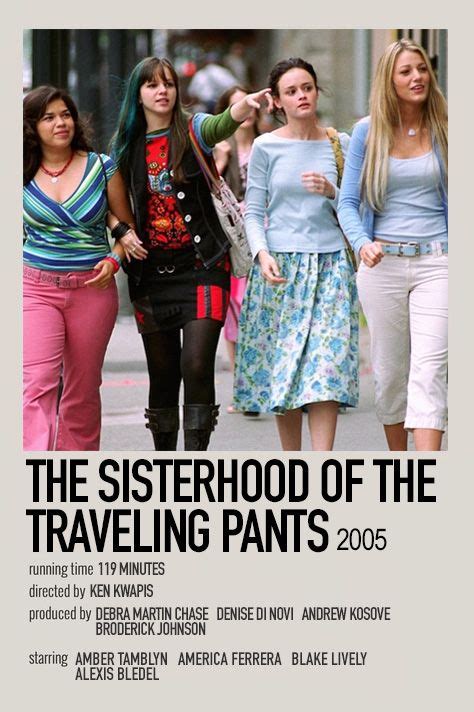 The Sisterhood Of The Traveling Pants By Jessi Film Posters Minimalist Film Posters Vintage