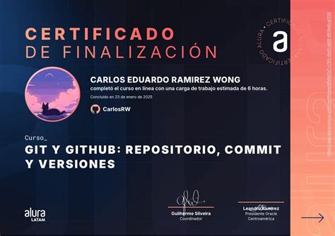 Git Github Desarrollo Programación Aprendizaje Carlos Eduardo Ramirez Wong