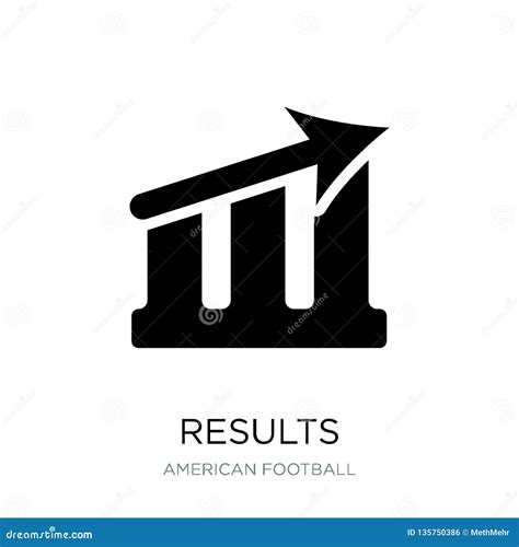 Results Icon In Trendy Design Style Results Icon Isolated On White Background Stock Vector