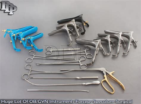 Huge Lot Of Obgyn Instruments Forceps Speculum Surgical Medical