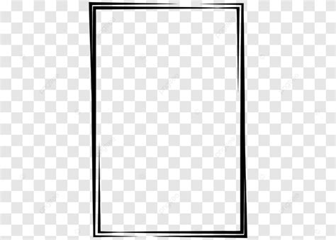 Simple Black Frame Rectangular Outline Vector Borders Simple