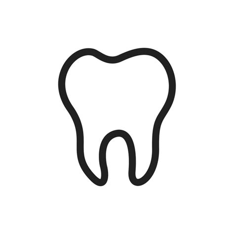 Tooth Icon Vector 8043127 Vector Art At Vecteezy