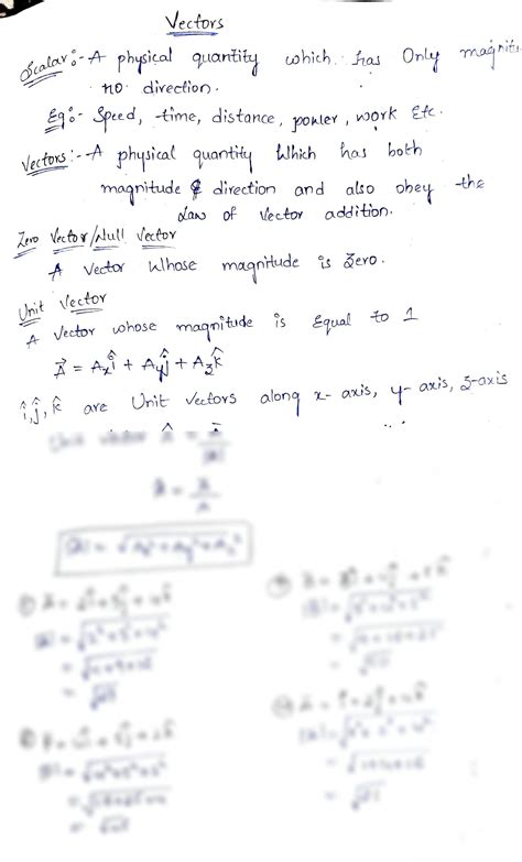 Solution Jee Mains Neet Phy Differentiation Integration Vectors Theory