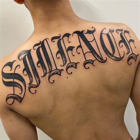 Old English Script Tattoo Font