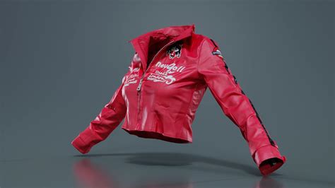 Graphics Leather Jacket 3d Model By Polygonal Miniatures
