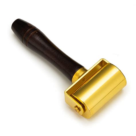 Ossijay Leather Press Edge Roller Wooden Handle Leather Rolling Craft