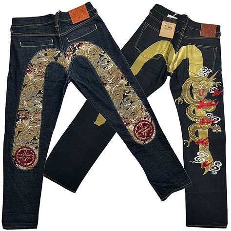 Evisu Jeanz Ig Millswardrobe Denim Ideas Vintage Streetwear Mens