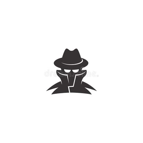 Secret Agent Icon Logo Design Stock Illustration Illustration Of