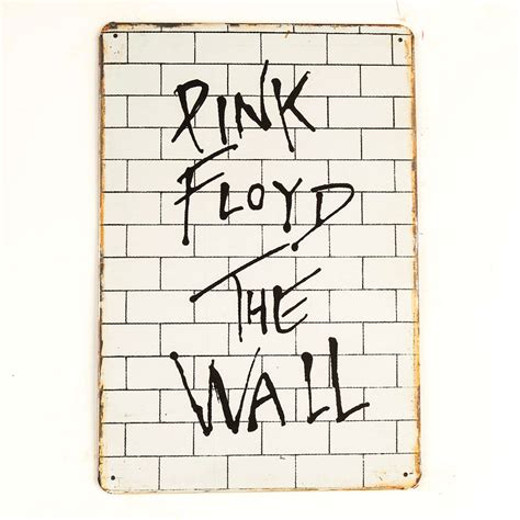 Pink Floyd The Wall Tin Sign Retro Progression