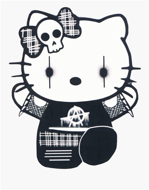 Black And White Hello Kitty Wallpapers Top Free Black And White Hello