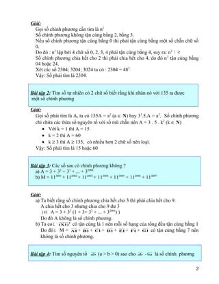 Số Chính Phương C Kiểm Tra Và Ứng Dụng