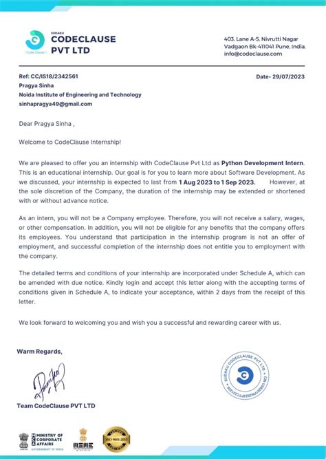 Pragya Sinha On Linkedin Internship Pythondevelopment Codeclause