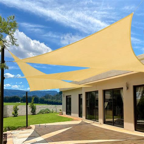 Artpuch 20x20x20 Triangle Sun Shade Sails Sand Uv Block